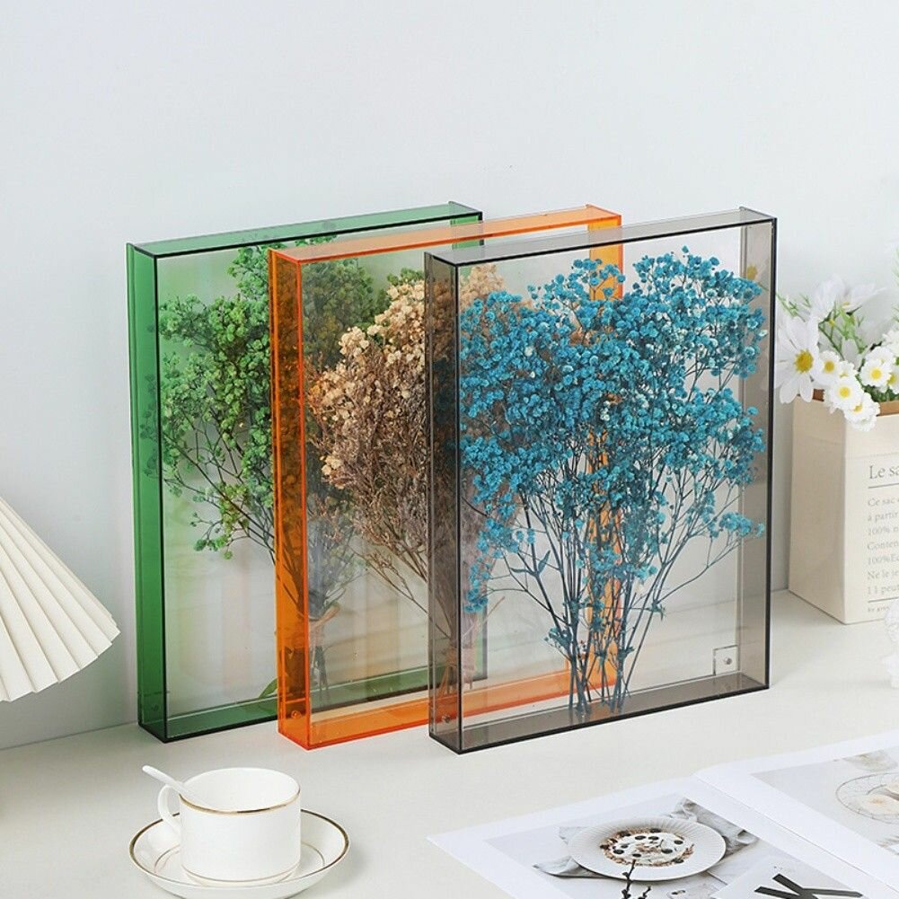 Креативная Акриловая Цветочная Рамка - Витрина "Сделай сам" в 5 Цветах, Украсит Ваш