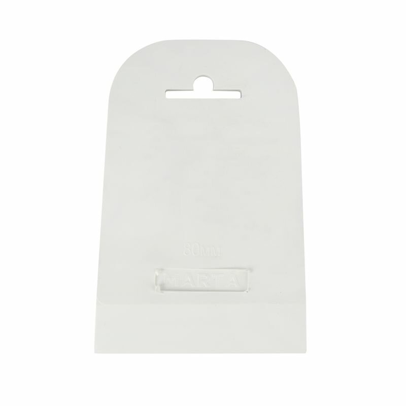 Шпатель резиновый для затирки швов Marta, шпатлевания, реставрации, белый 80 мм