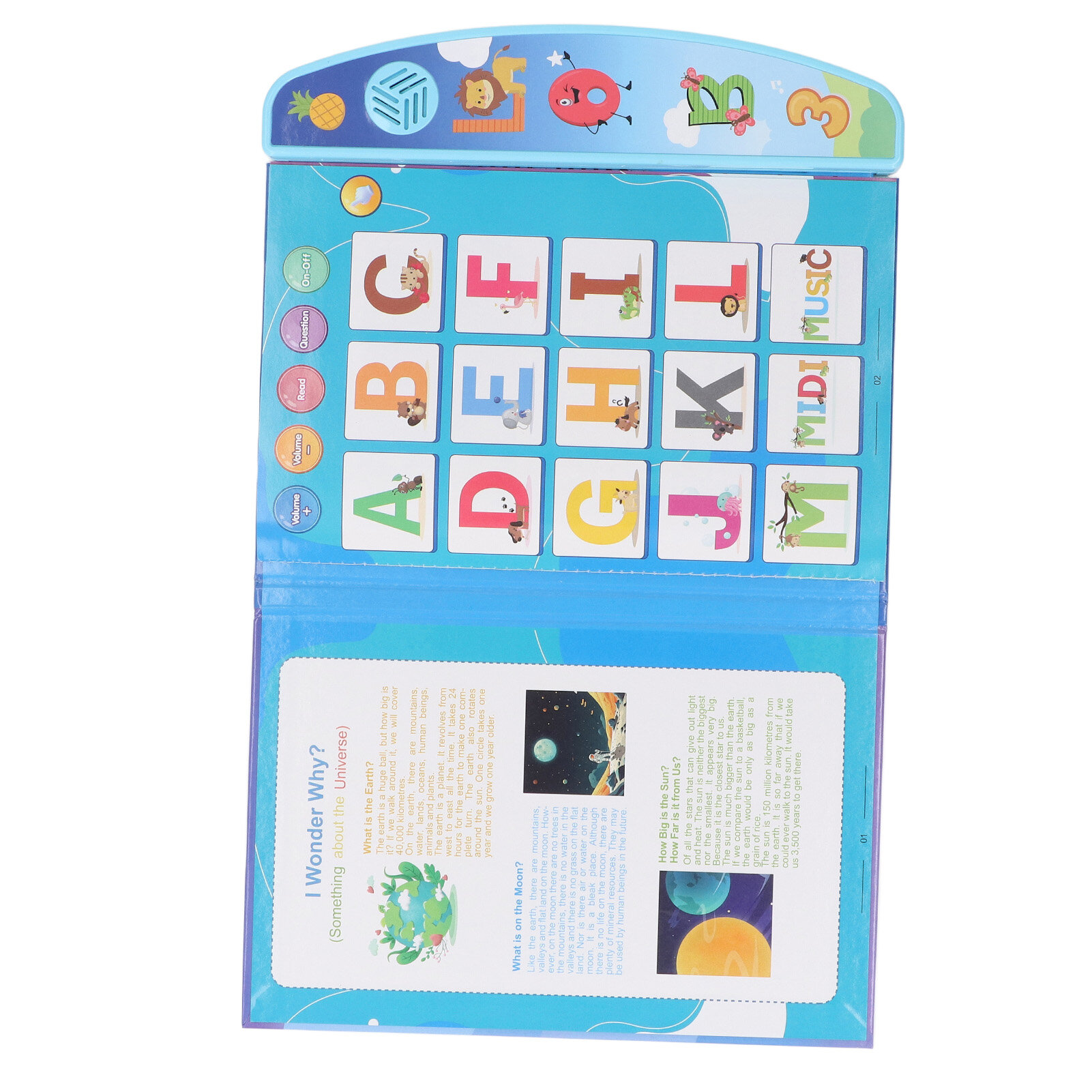 Детская электронная книга английская обучающая звуковая книга умная игрушка электронная книга для детей студентов синяя