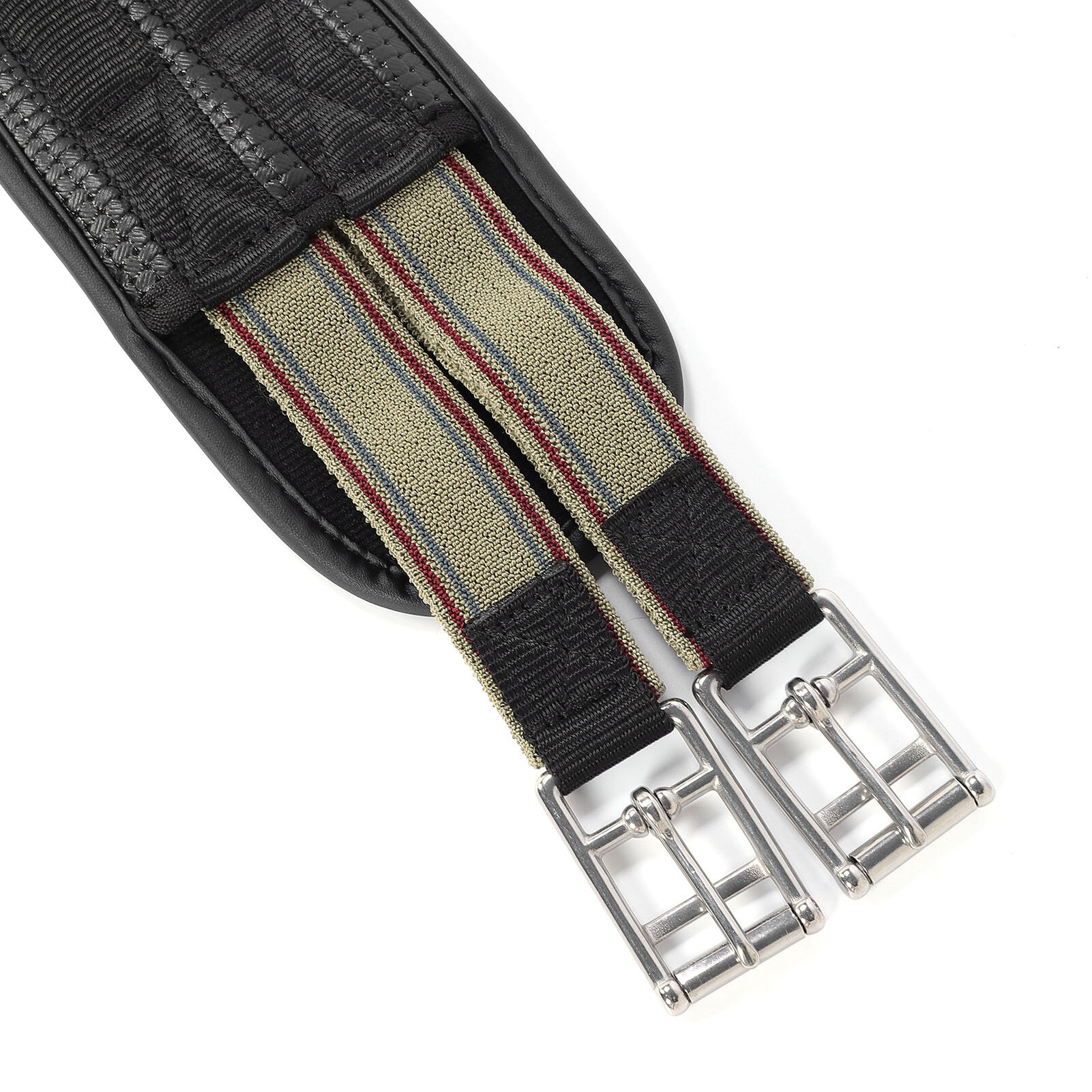 Английская подпруга Chafeless из нержавеющей стали с пряжкой из искусственной кожи, противоскользящая, изогнутая, контурная, для тренировок и соревнований 100 см