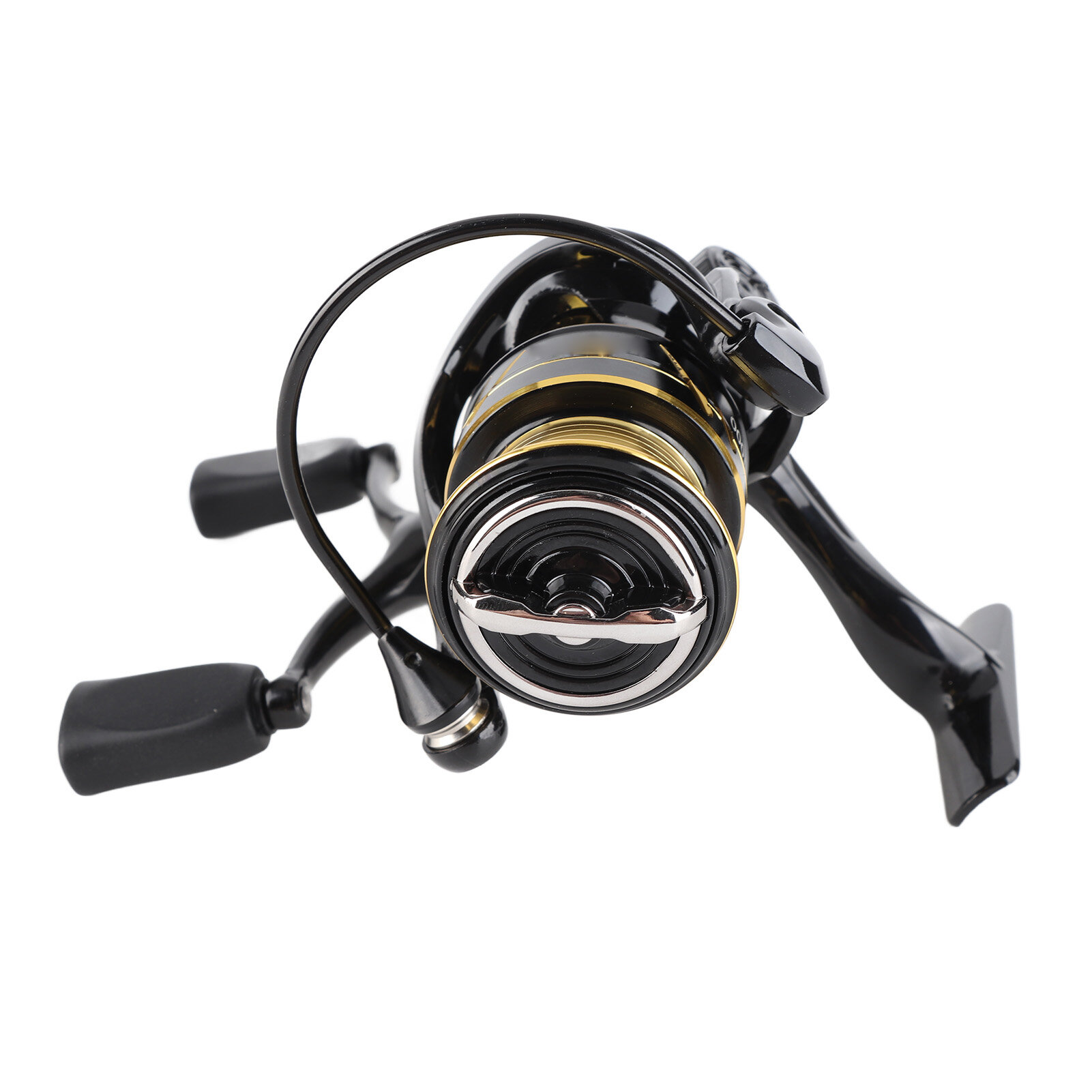 Рыболовная катушка, мощная металлическая прялка с двойным коромыслом для рыбалки в ручье, реке и озере FM1000