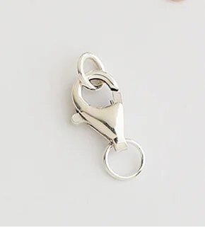 Застежки-карабины из серебра 925 TOM YANG 8 мм, 9 мм, 10 мм 7mm 1pc, Серебряный, silver