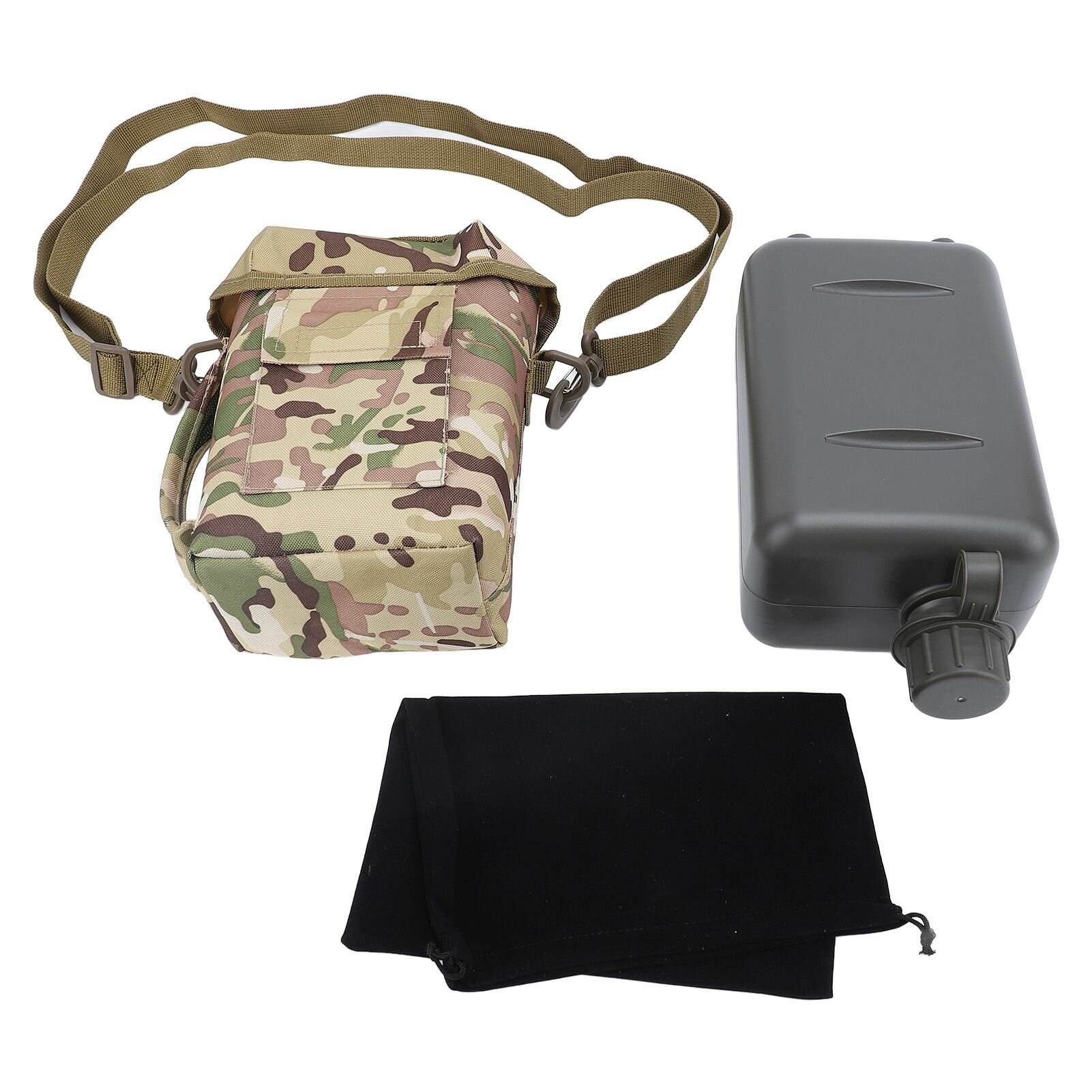 Бутылка для воды 2 л с поясной сумкой, большая емкость, герметичная, ПВХ, кувшин для воды для спорта на открытом воздухе, путешествия, камуфляж