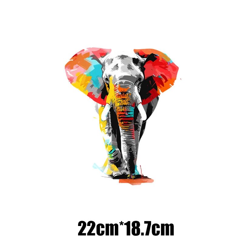 ДTF нашивка животные 22 см SXTH00437-4