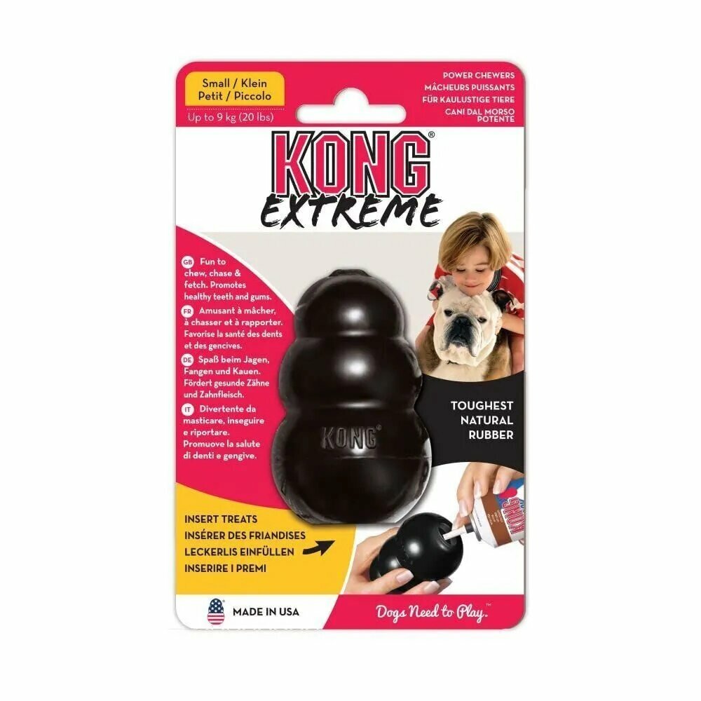 KONG Extreme Прочная Игрушка для Собак, Чёрная L (до 30 кг)