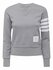 Толстовка THOM BROWNE Loopback 4-Bar, размер 38, , серый