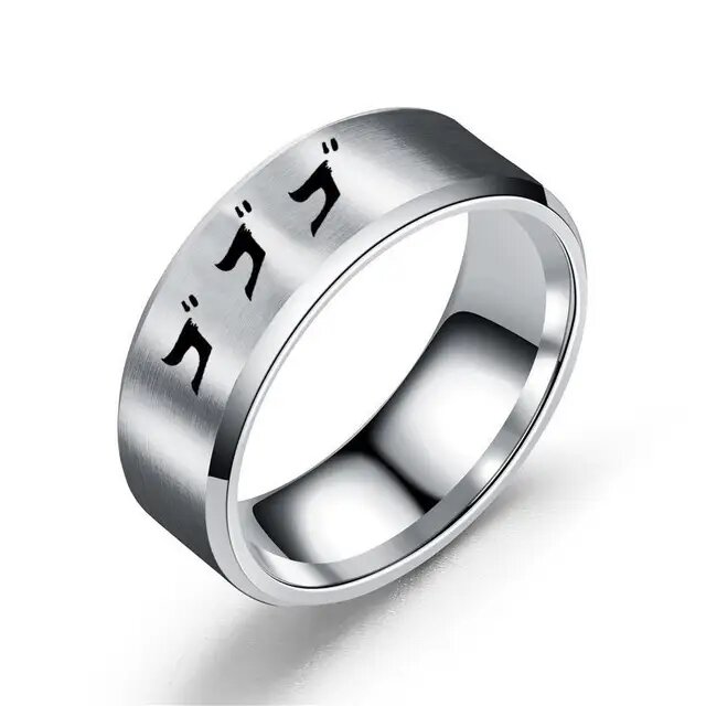 Кольцо «Невероятные приключения Джоджо» из нержавеющей стали 316L для мужчин и женщин, новые модные металлические кольца, аниме Фанаты, косплей, драгоценности