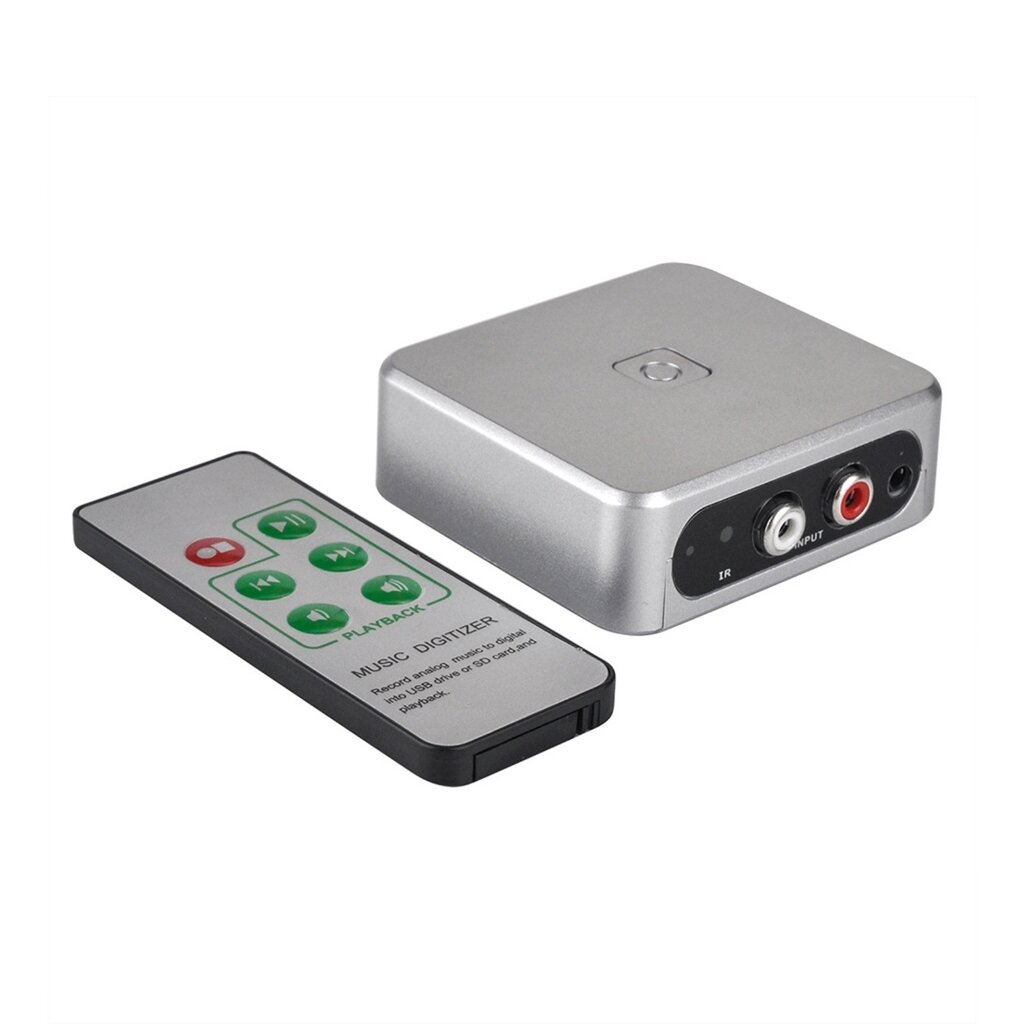 Музыкальный дигитайзер конвертирует старую аналоговую музыку в USB-накопитель с поддержкой MP3 с помощью пульта дистанционного управления