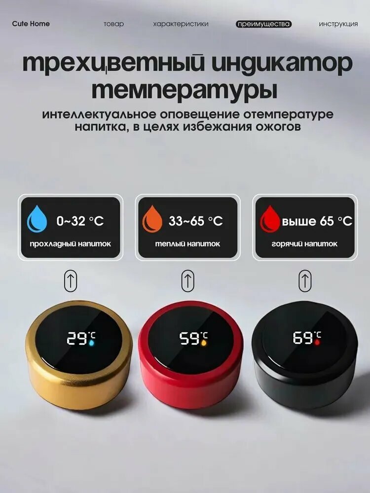 Термос для чая смарт 0,5 茶用保温瓶 smart 0.5 — фото 1