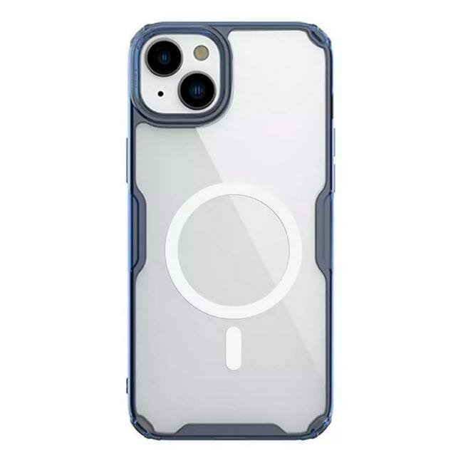 7021347 Nillkin Чехол Nature TPU Pro Magnetic Case, Blue, (iPhone15 Plus)