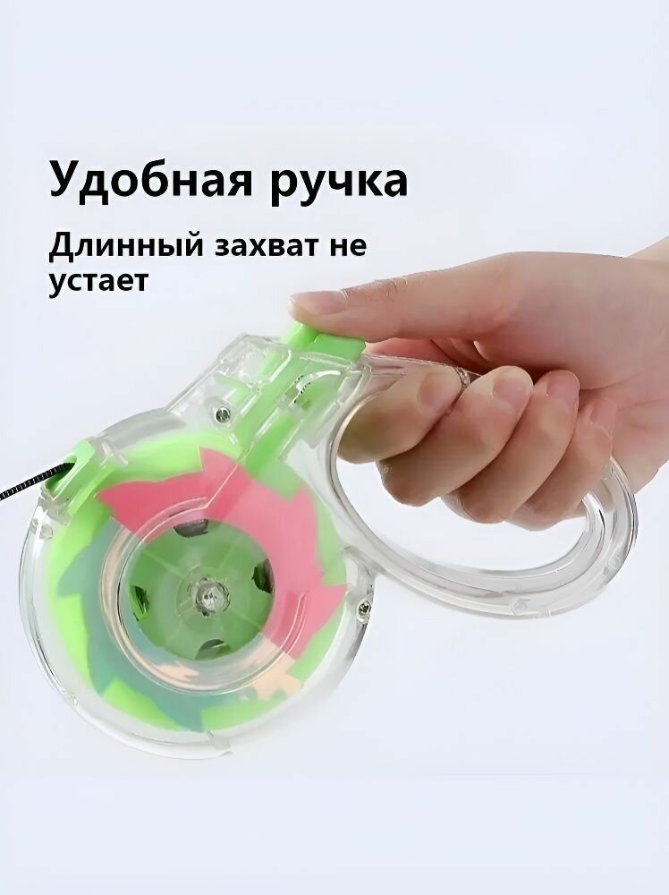 Поводок для собак светло-зелёный 5м, Ночное свечение поводок рулетка для мелких и средних пород до 25 кг