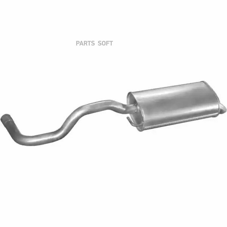 Глушитель задняя часть Seat Ibiza 1.4, 1.6, 1.8, 1.9D, TD, SDI 95-02 от официального дистрибьютора, POLMOSTROW, артикул 2361