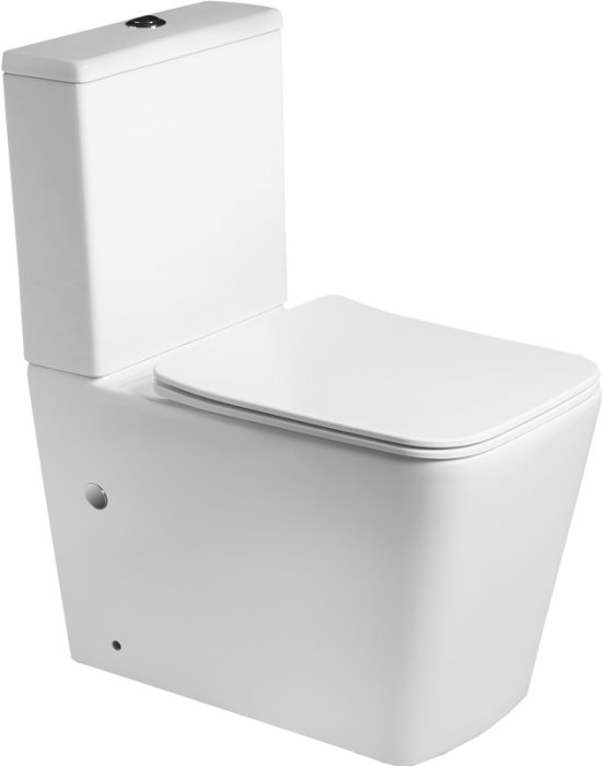 Унитаз-компакт SantiLine SL-5017 безободковый, с микролифтом