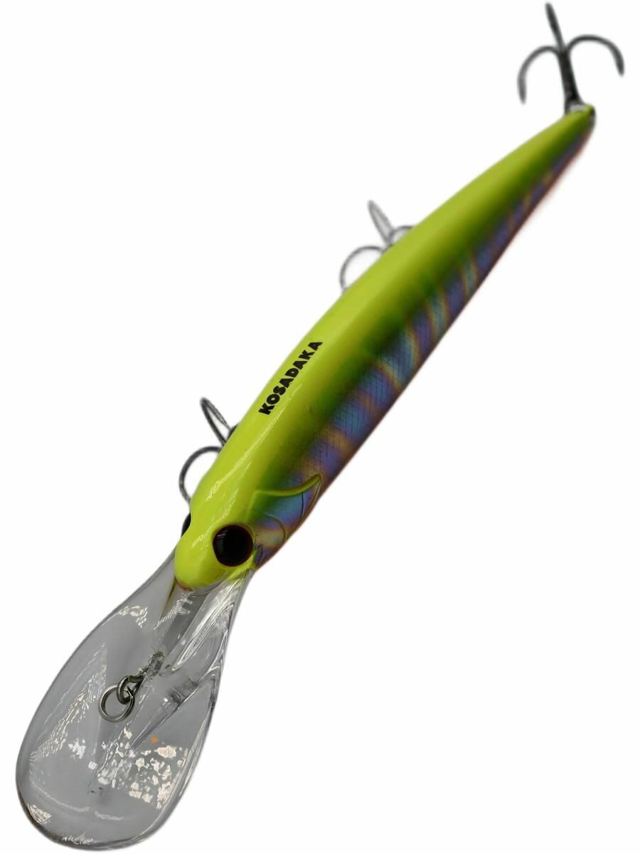 Воблер минноу KOSADAKA Bandit deep XL minnow 12см 21 гр для ловли спиннингом, троллингом на щуку, сома, судака, лосось