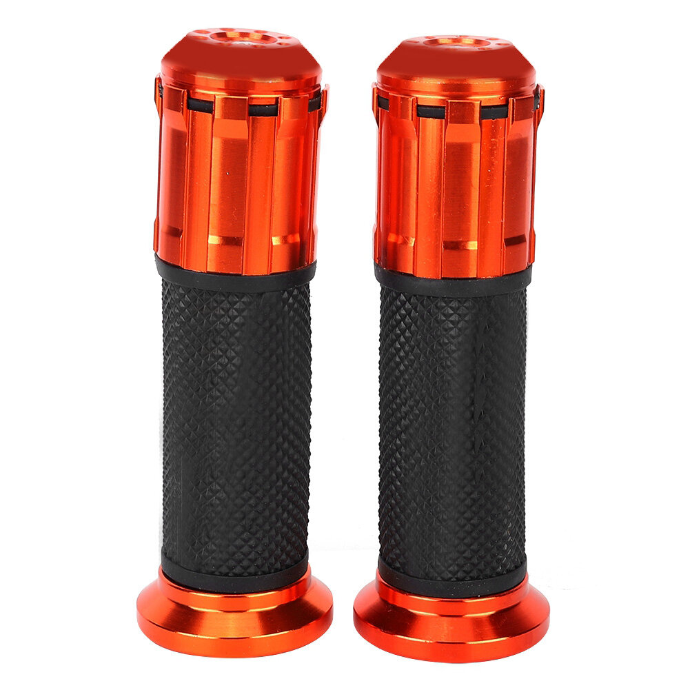 Универсальные алюминиевые грипсы руля мотоцикла оранжевые