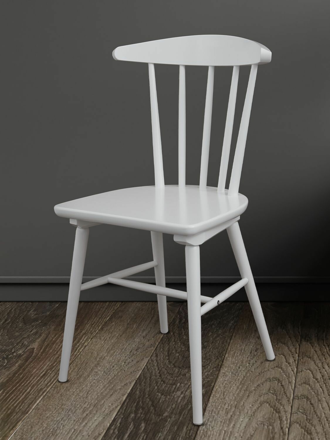 Стул для кухни деревянный "Скандинавия", Стулья кухонные со спинкой из массива дерева, Экомебель