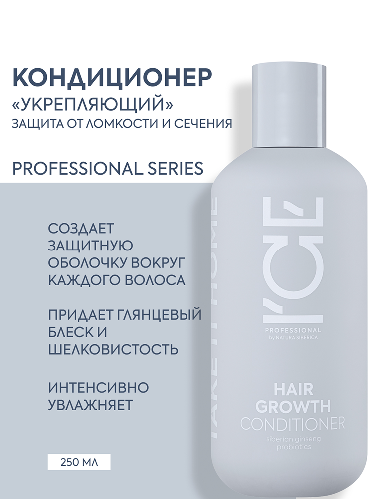 Бальзам ICE by Natura Siberica укрепляющий, увлажняющий от выпадения и ломкости, 250мл