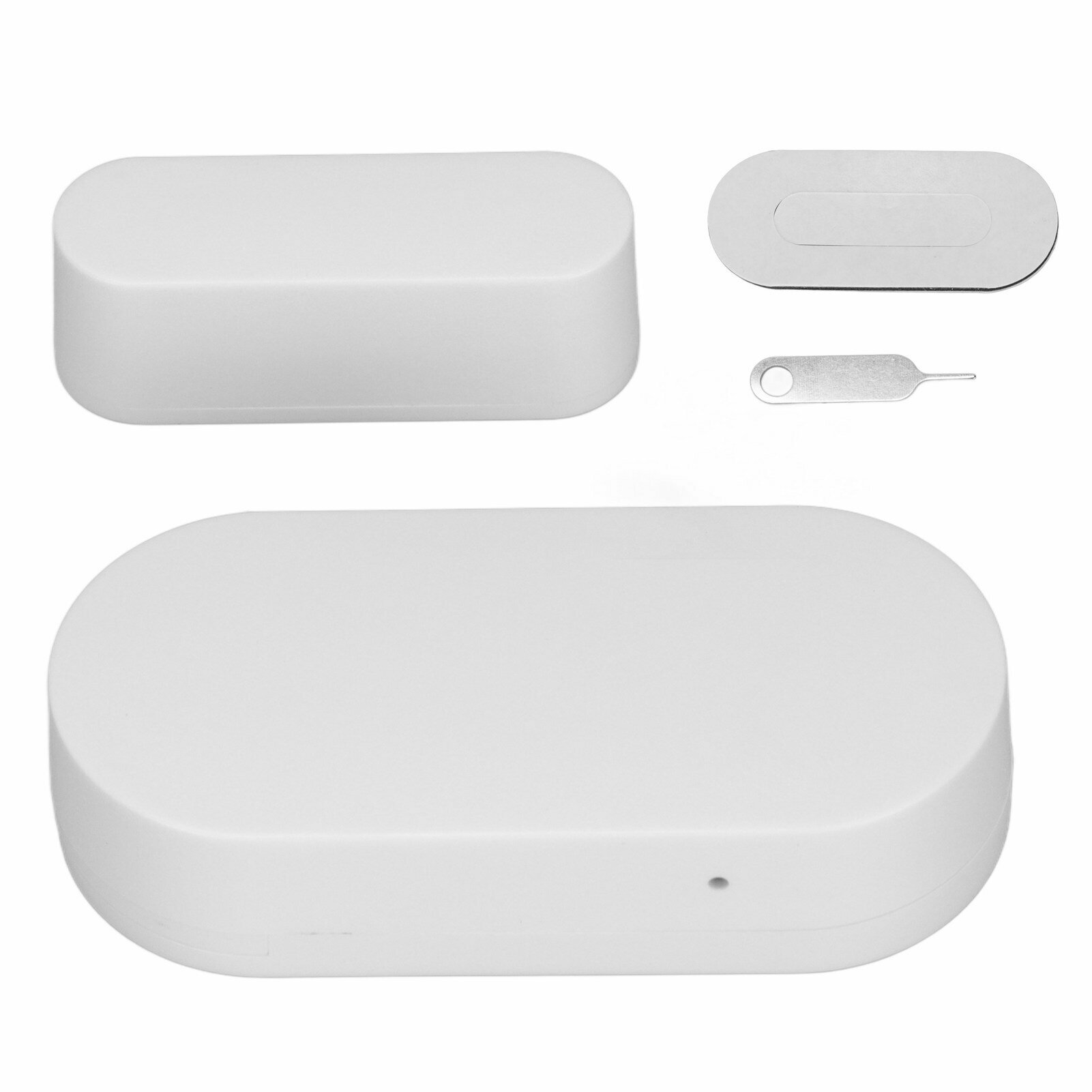 Беспроводной датчик двери/окна Zigbee, сигнализация в реальном времени, для домашней безопасности, белый