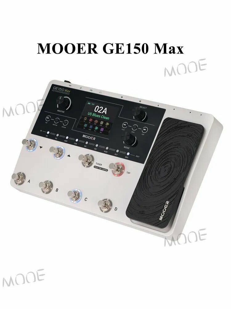 MOOER GE150 Max/Max Li Гитарный эффект-педаль, 80-секундный стерео LOOPER для циклического воспроизведения