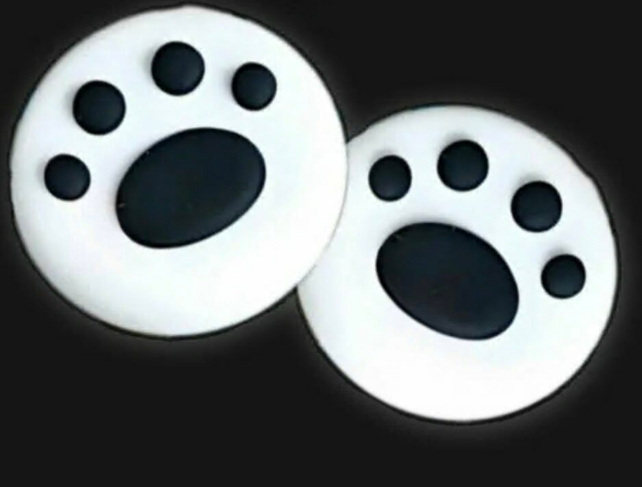 Накладки на стики (2шт) "Черные Лапки" для геймпада PS3, PS4, PS5, Xbox 360, One