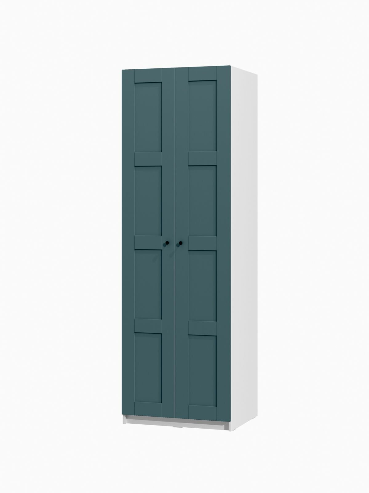 Шкаф распашной для одежды макс, 75х58х233, бирюзовый, 4 заполнения