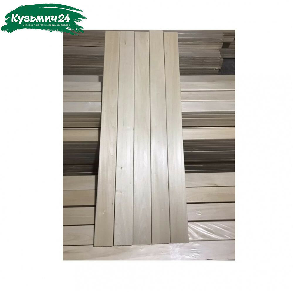 Вагонка, сорт В, Липа 15х96х2200 мм, для бани и сауны, в упаковке 10 штук, 1 уп.