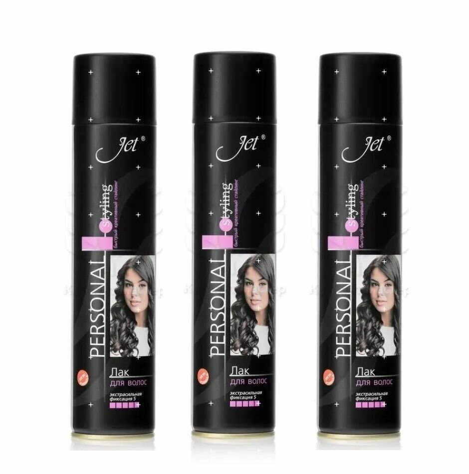 Лак для укладки волос Jet Стиль и Форма 300 мл, 3шт