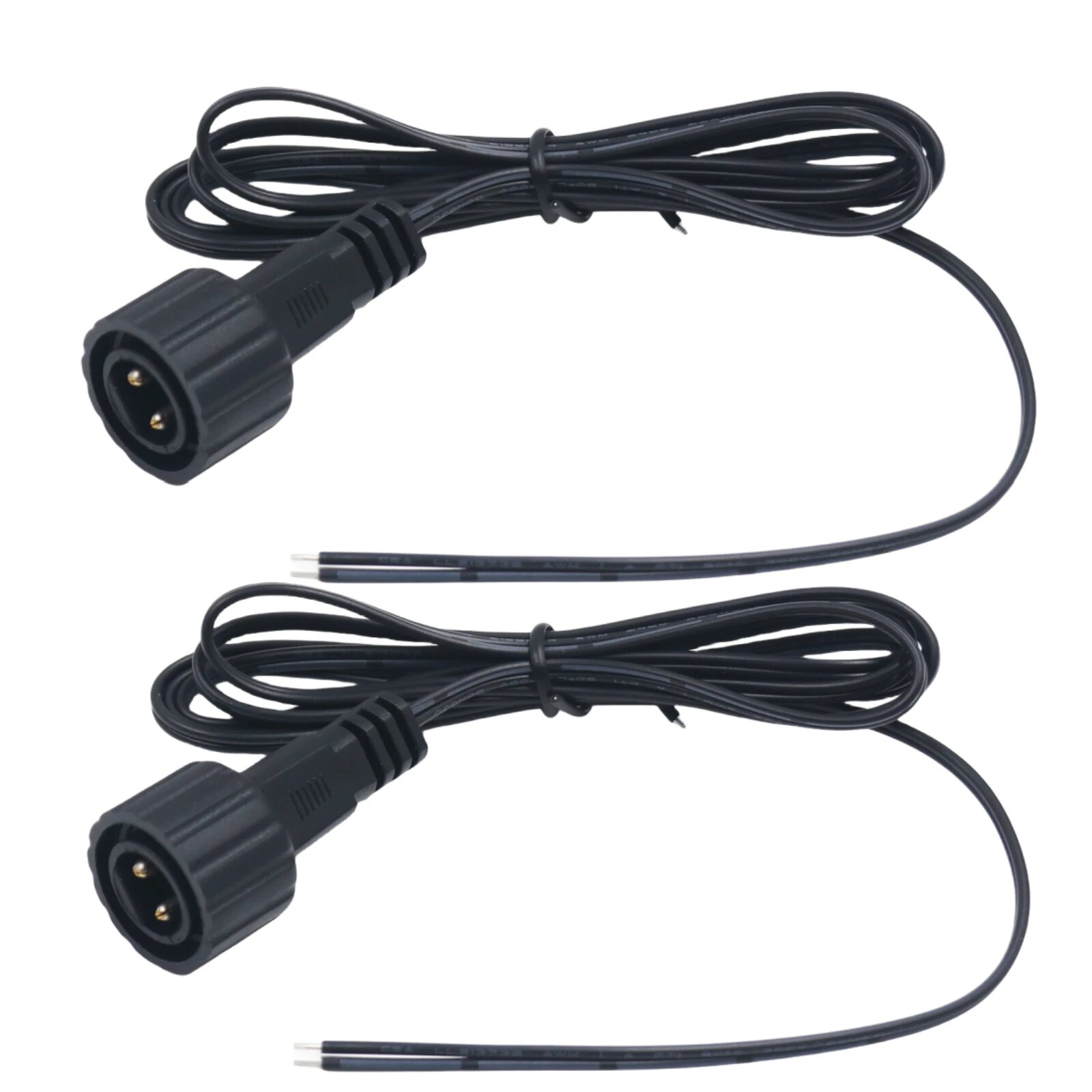 Водонепроницаемый удлинительный кабель KISUFU 2-контактный 1.2/3 м черный 5/10 шт 24V 2pcs 1.2M