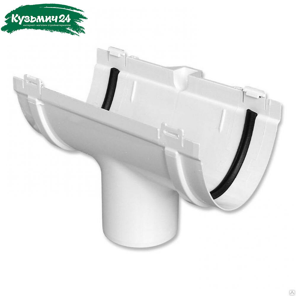 Воронка желоба ПВХ белая Альта-Профиль, 1 шт.