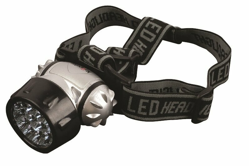 Налобный фонарь Navigator "NPT-H05", 19 светодиодов, 4 режима, IPX-4