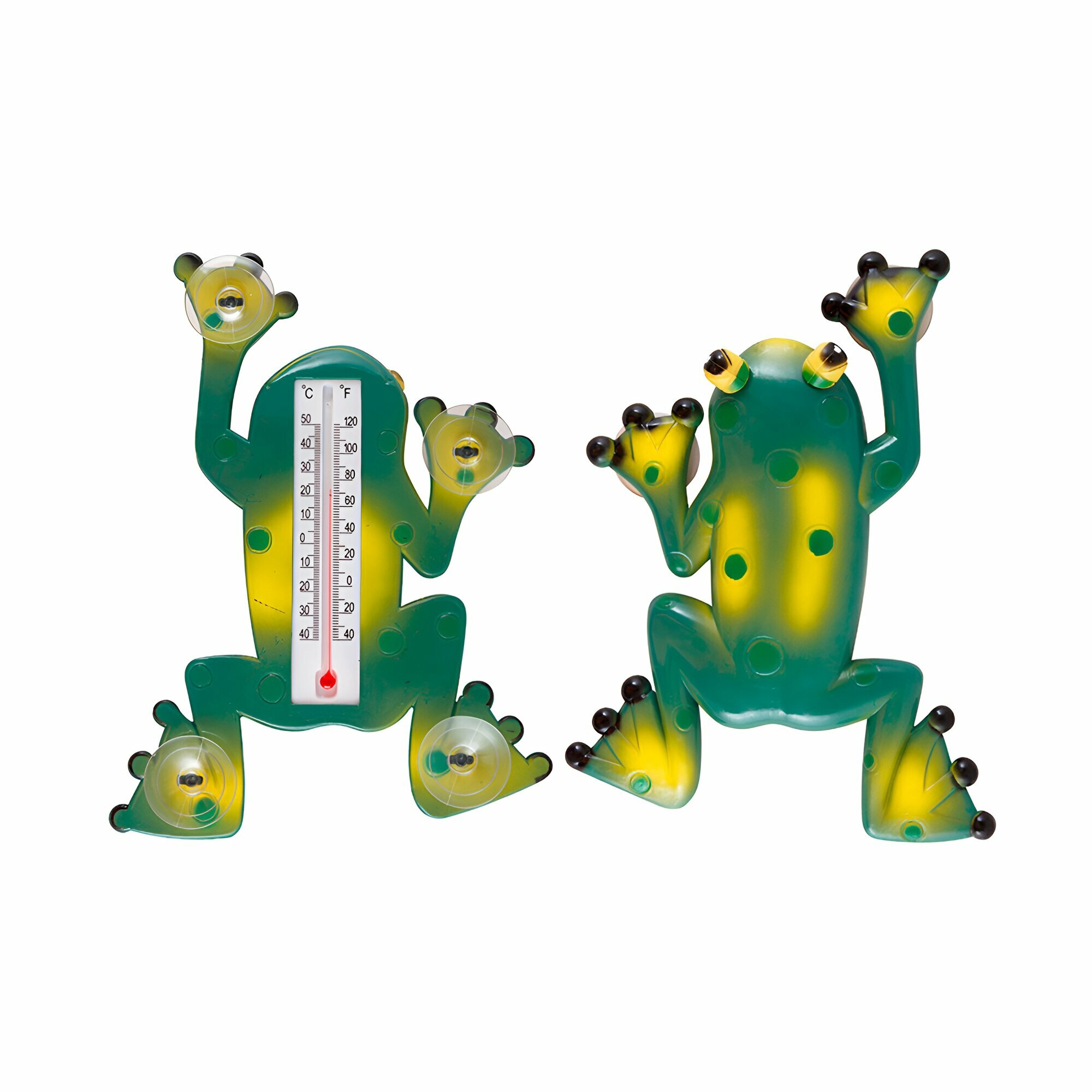 Термометр оконный "Park Лягушка", пластик, зелёный, 23,5 x 17,5 x 3,4 см