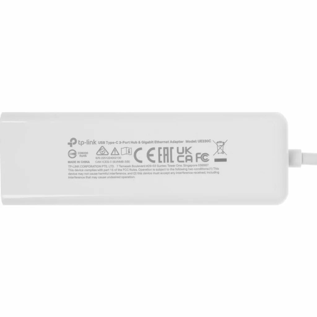 Сетевой адаптер Gigabit Ethernet TP-LINK UE330C USB Type-C — фото 1
