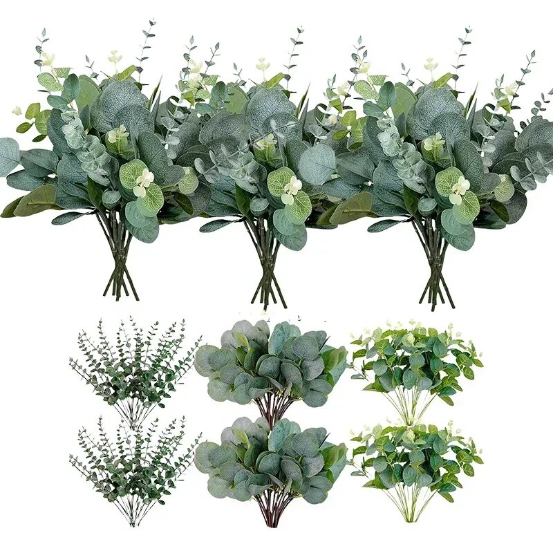 Искусственные стебли эвкалипта шелковые 100 шт