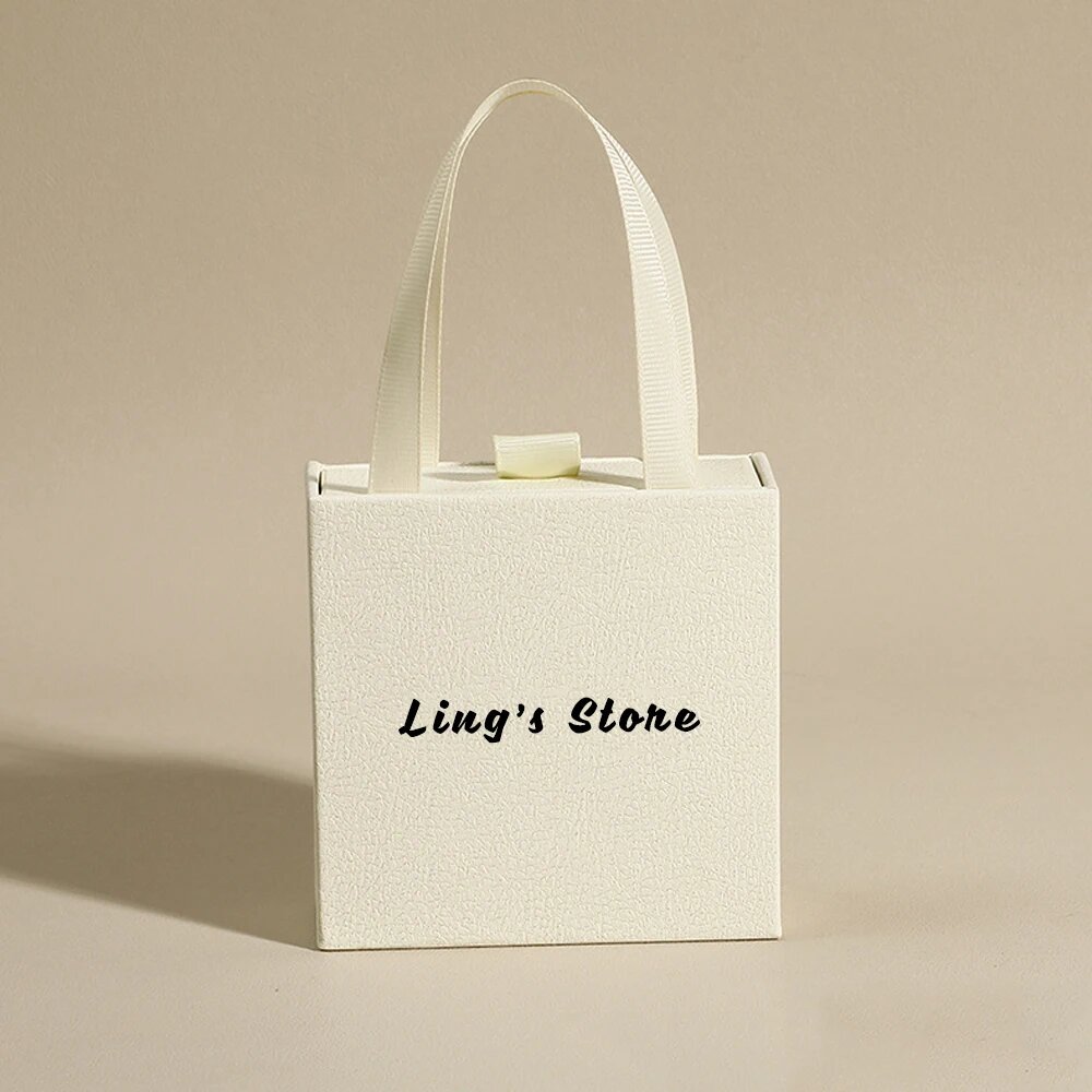 Картонный подарочный ящик 24 шт. Белый, Beige with logo