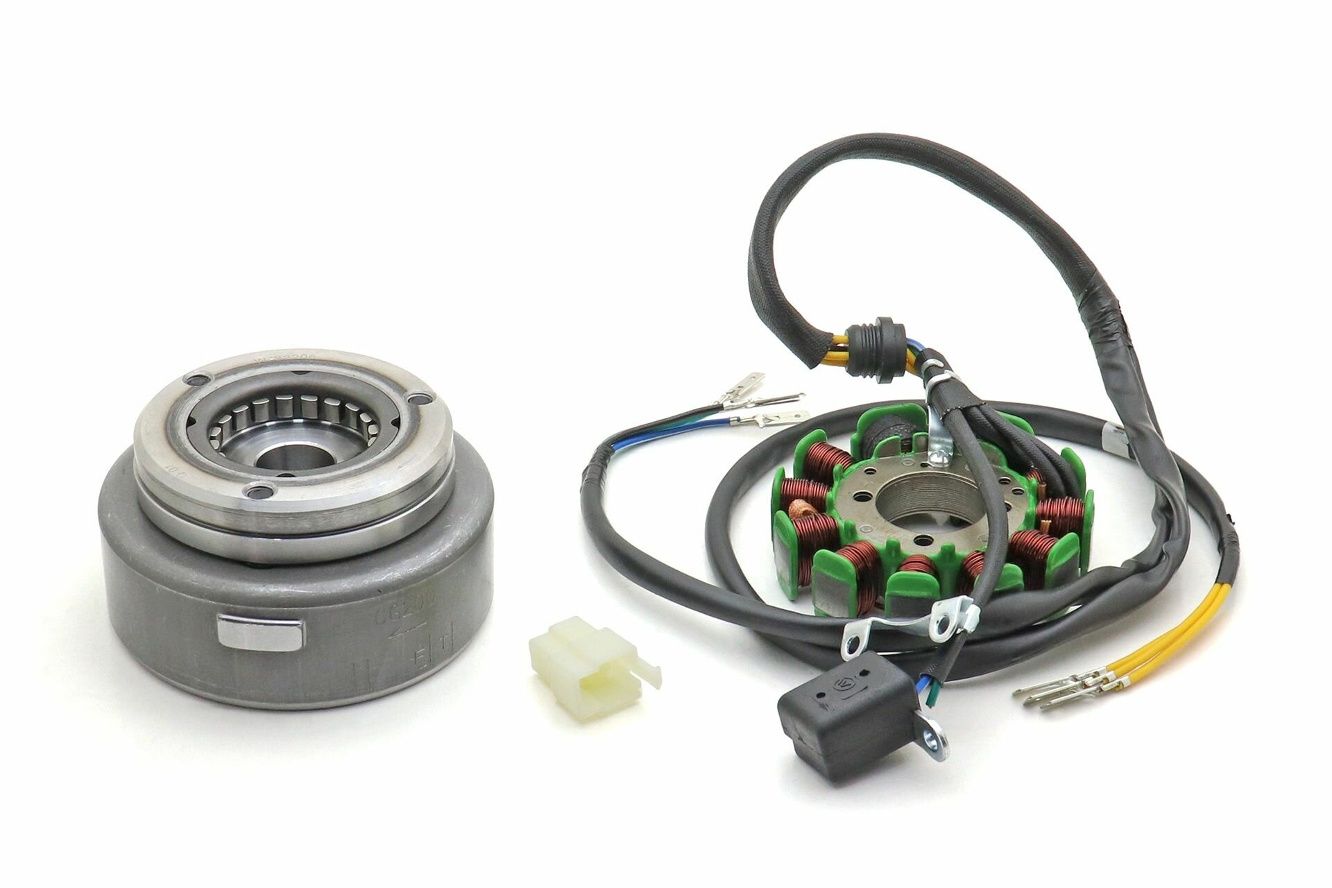 Зажигание в сборе с маховиком 163FML-2(200cc),167FMM(250cc)(11кат-к,4+3конт)LIFAN ориг.(LF200ZH-2)