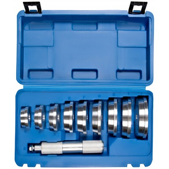 Набор оправок Kraft KT 701065 для установки подшипников и сальников, 10 предметов