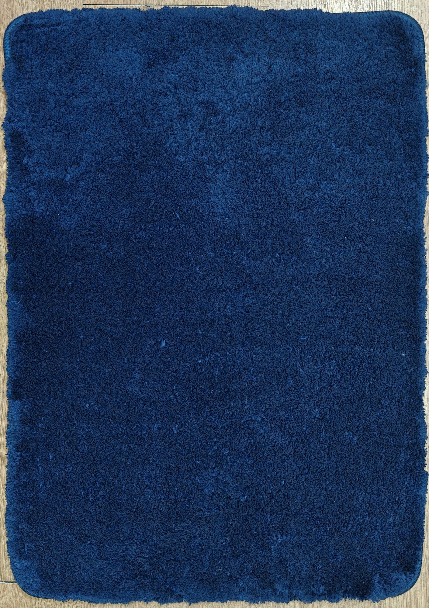 Коврик для ванной из высокоплотной микрофибры "SUPERREX 43х61 синий", противоскользящий, стирка