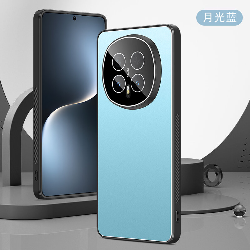 Чехол Для Honor Magic 8 / Хонор Магик 8, soft touch, чехол-кардиомонитор, поликарбонат (PC), защита камеры, ударопрочный, усиленные углы, Honor, Honor Magic 8, blue,