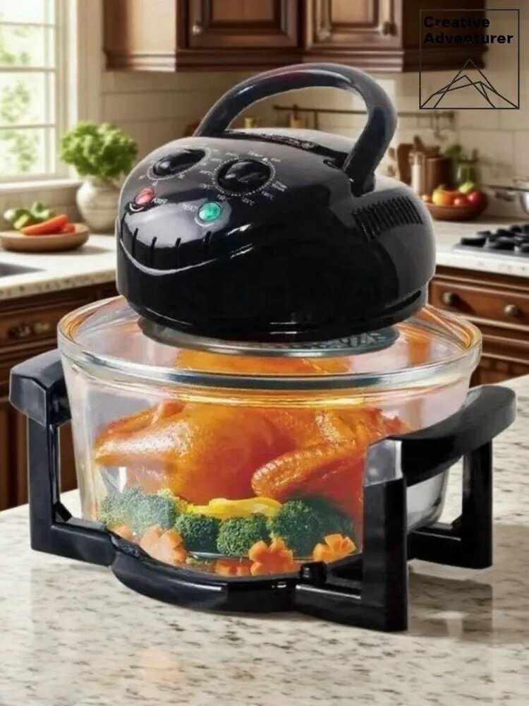 Аэрогриль air fryer, черный