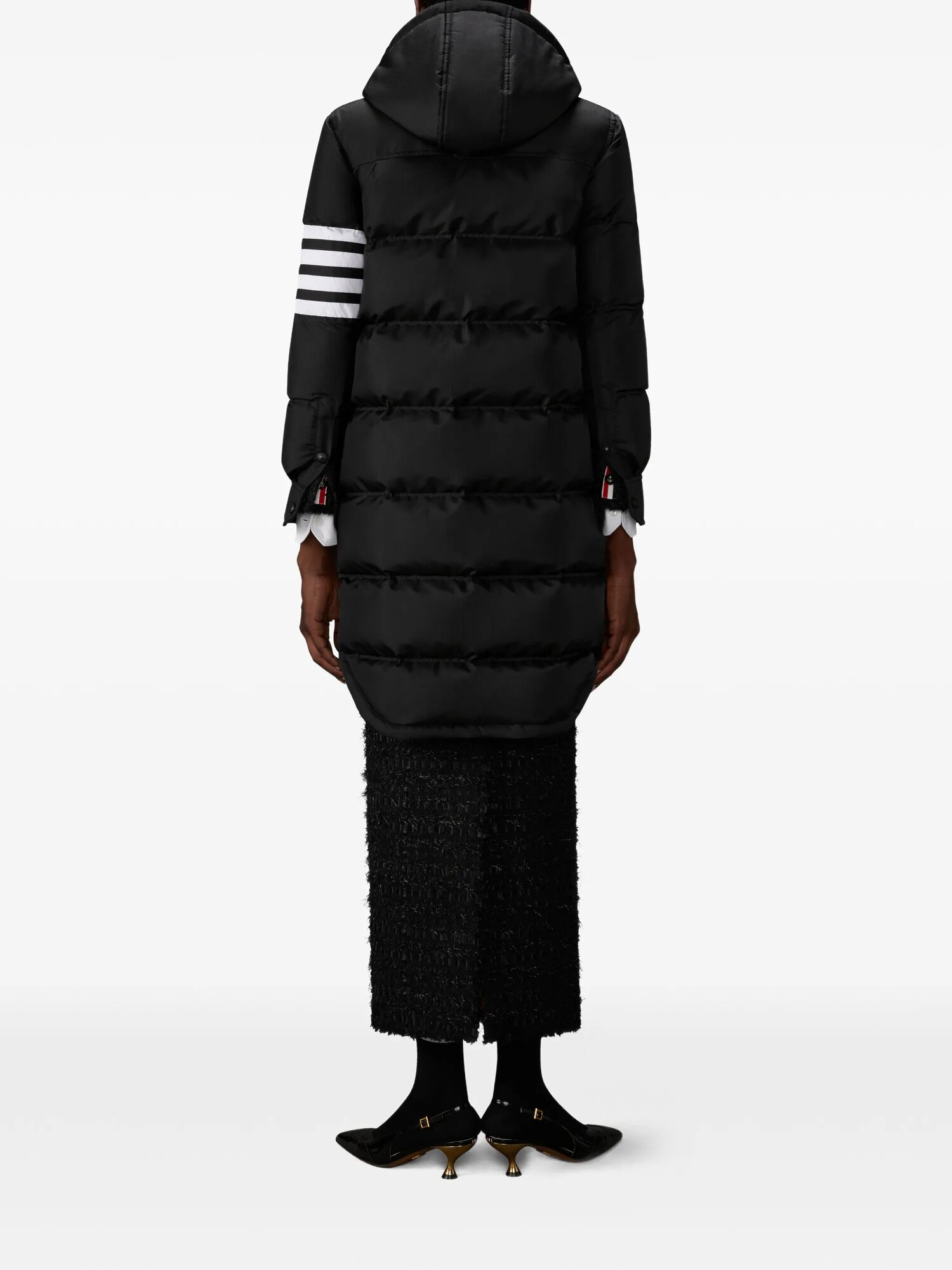 Топ THOM BROWNE 4-bar, размер 46, black/black — фото 1