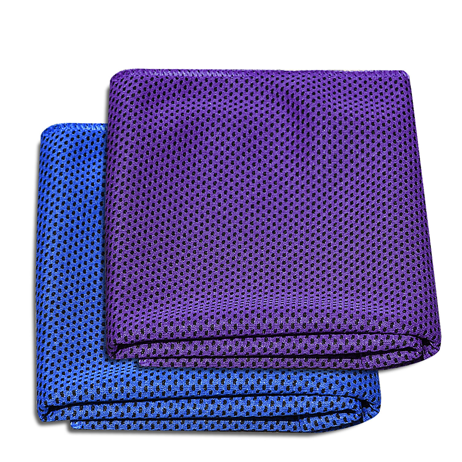 2 Pack Cooling Towel Orange & Rose Red / Light Blue & Light Purple / Dark Blue & Dark Purple / Black & Green 82 * 30cm Polyester для Gym Fitness Workout Yoga Sport Running Camping Hiking