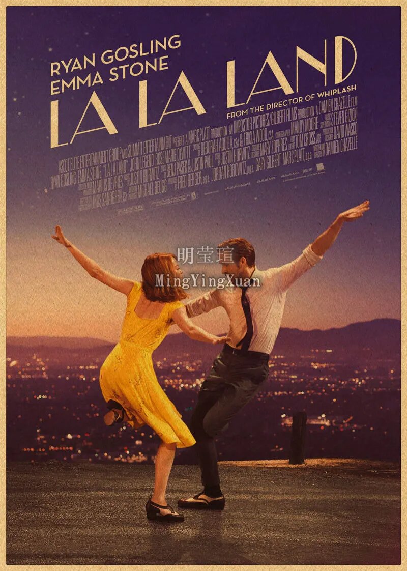 Плакаты La La Land из крафт-бумаги