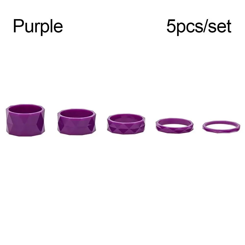 Велосипедные вилочные шайбы TOOPRE, 5 шт, черный, красный, зеленый, фиолетовый, белый, синий, армейский зеленый, розовый, серый, желтый Фиолетовый, Purple