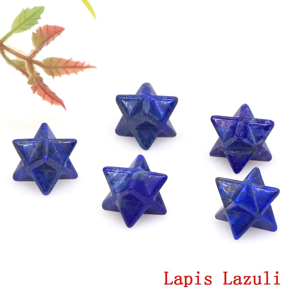 13 мм Меркаба звезда натуральная Чакра кварцевый камень кристалл Wiccan Reiki восстанавливающая энергия защита драгоценных камней для DIY украшения оптовая продажа