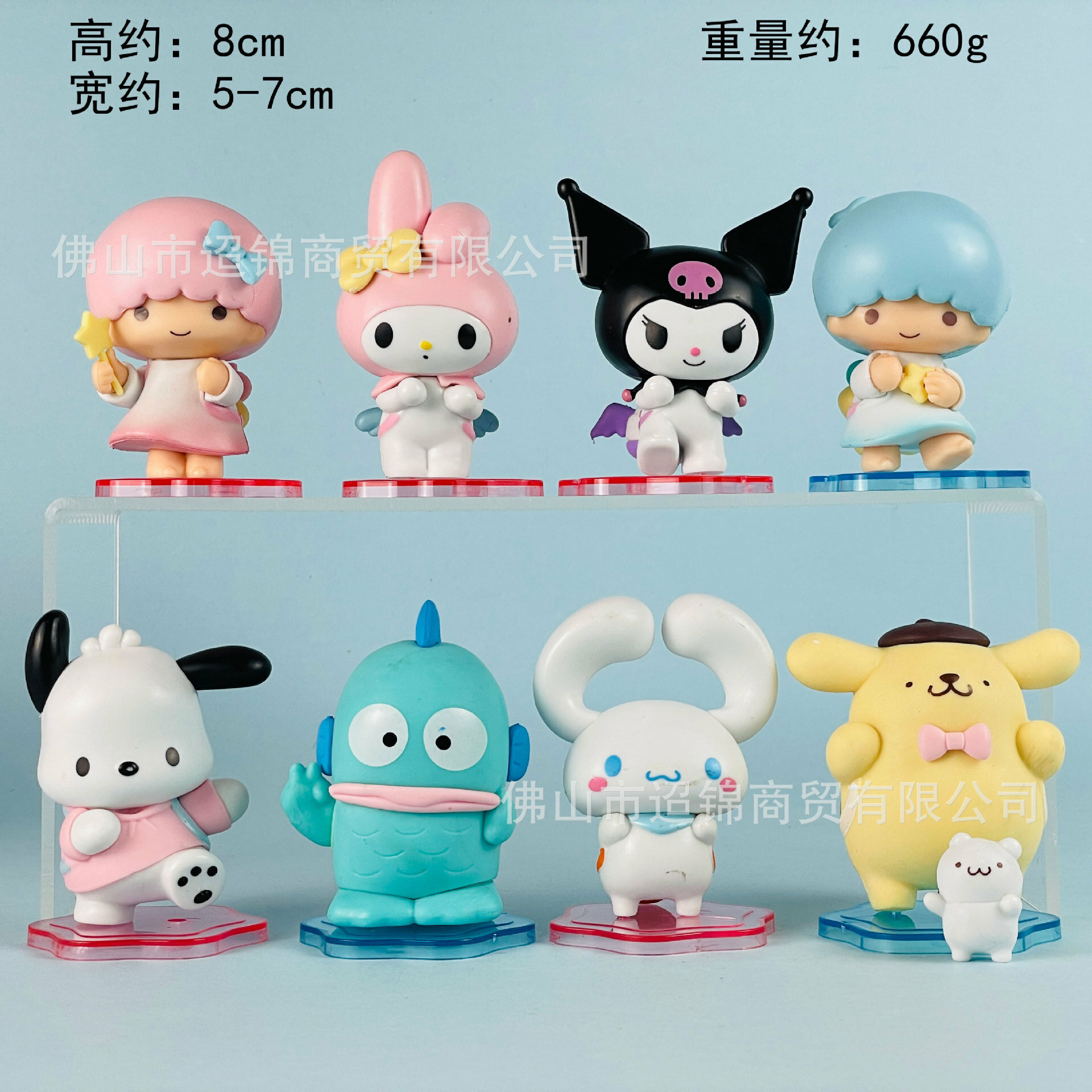 Блокнот для заметок My Melody, фигурка собаки Chloe Pacha, фигурка собаки Cinnamon, фигурка собаки Pudding