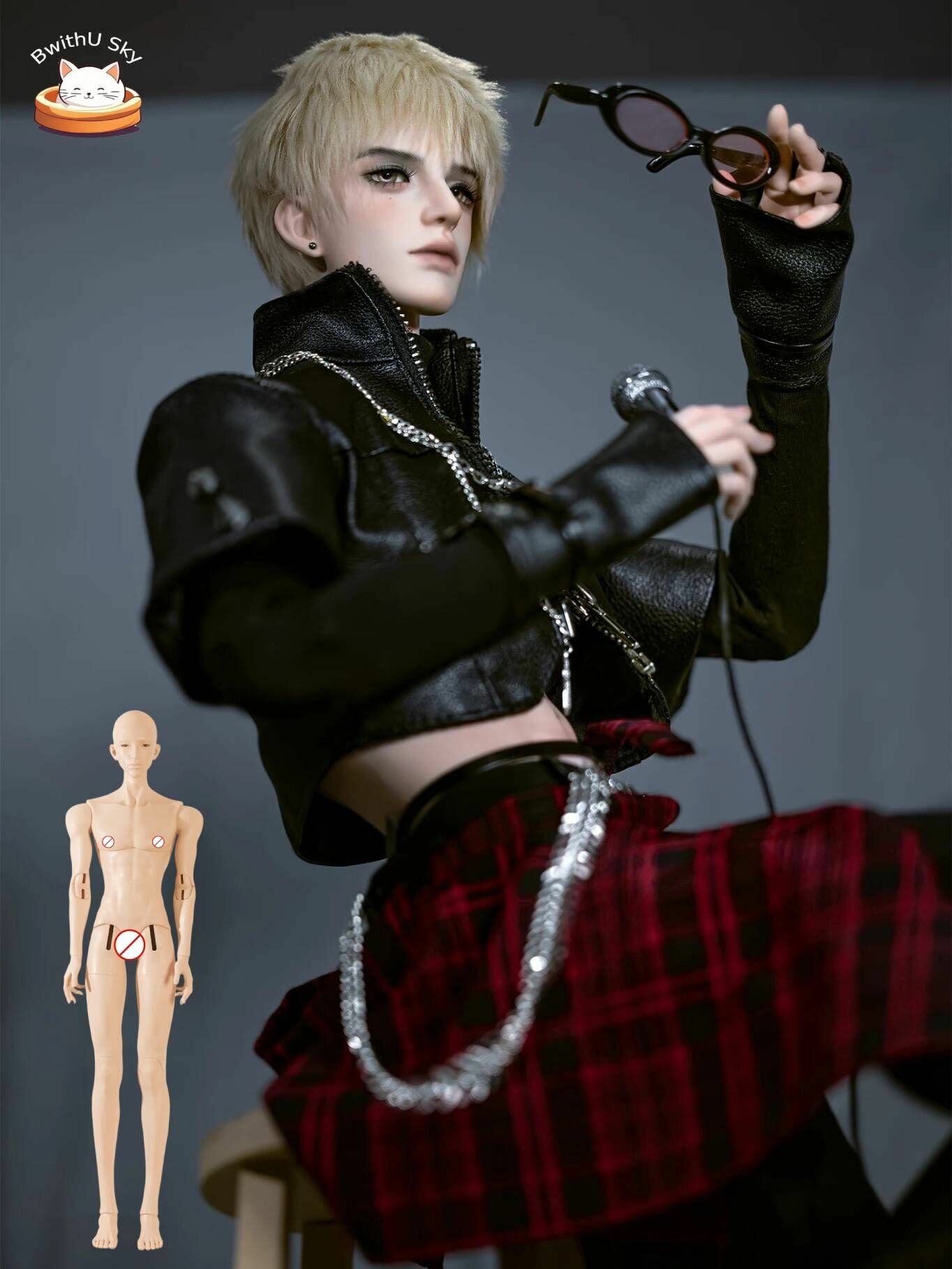 BwithUSky Jinghua 1/3 BJD Doll: обнаженная кукла с нормальной кожей, без макияжа, без аксессуаров