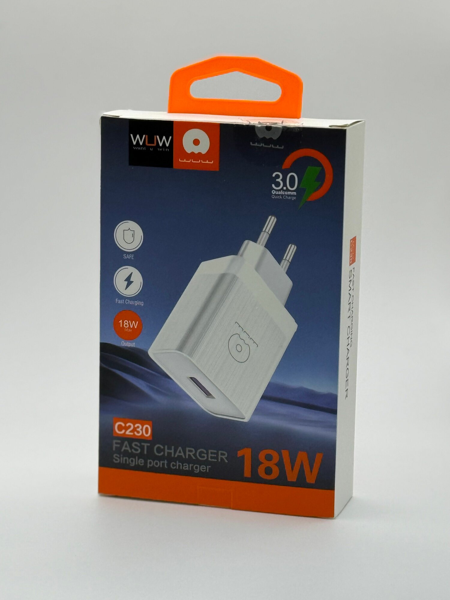 Сетевое зарядное устройство WUW C230 18W 1USB