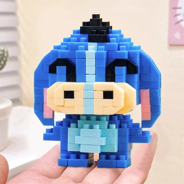 Disney Anime Princess Building Blocks Stitch Mickey Mouse mini Action Toys Фигурки, игрушки, кубики, сборные игрушки, подарки для детей