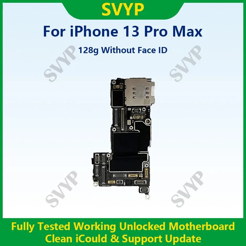 Полностью протестированная подлинная материнская плата для iPhone 13 Pro Max, 13 PMax 128g No Face
