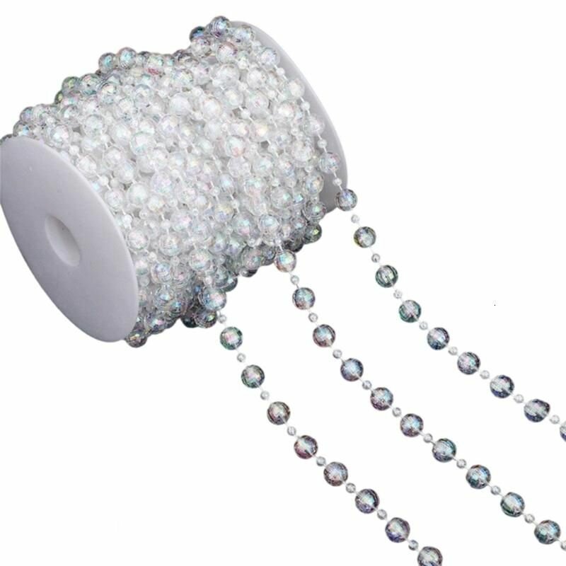 Прозрачная бисерная цепочка для рукоделия, - Лицевая часть bal10AB